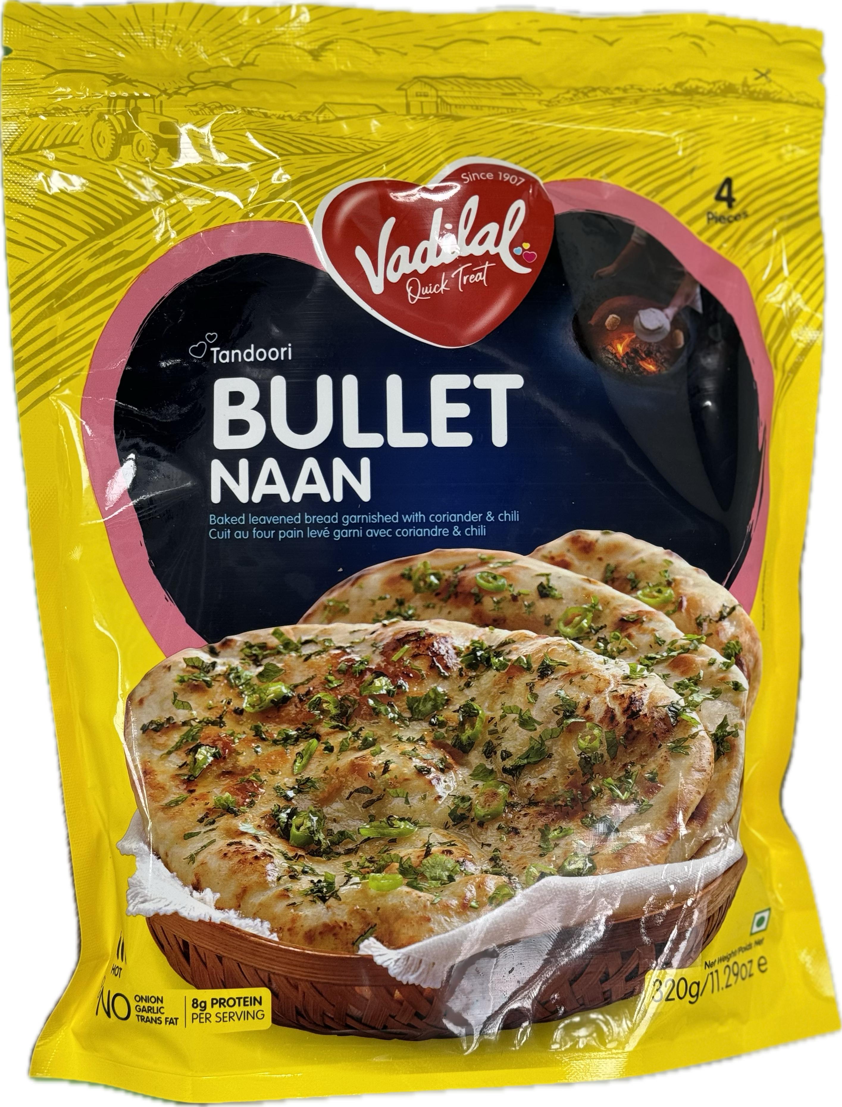 Buy Online Vadilal Tandoori Bullet Naan - 4 PCS | NY USA.